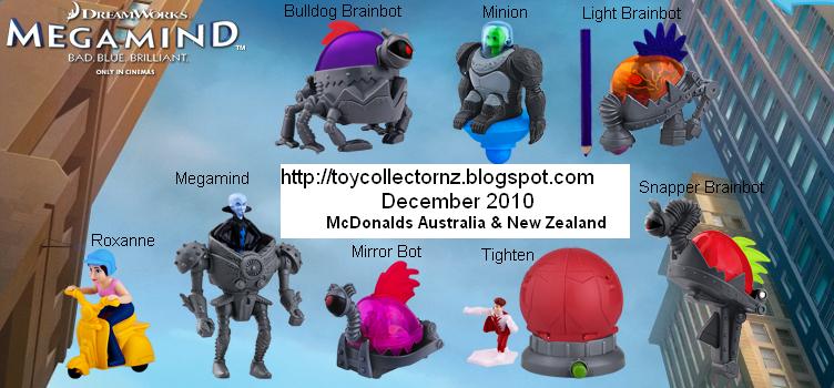Toy Collector New Zealand: McDonalds Megamind Toys Australia & New ...