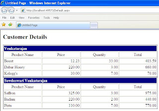 .NET Gurukul: ASP.NET : Data Repeater nested with a Data Repeater.