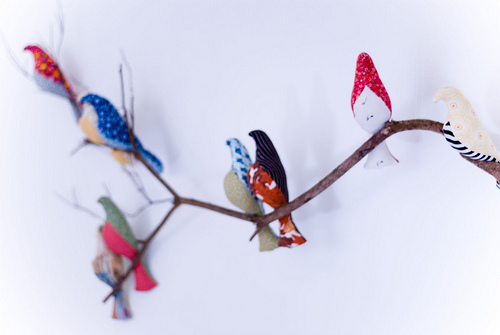 Creative ideas for you: Fabric Birds