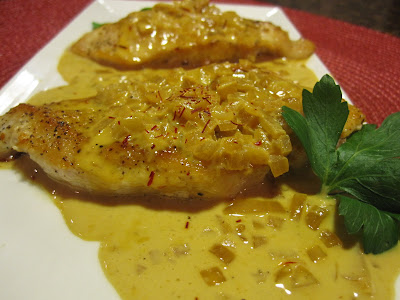 Stirring the Pot: Chicken Scallopine with Saffron Cream Sauce