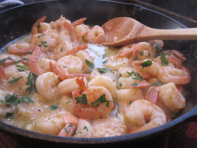 Stirring the Pot: Emeril's Garlicky Sizzling Shrimp