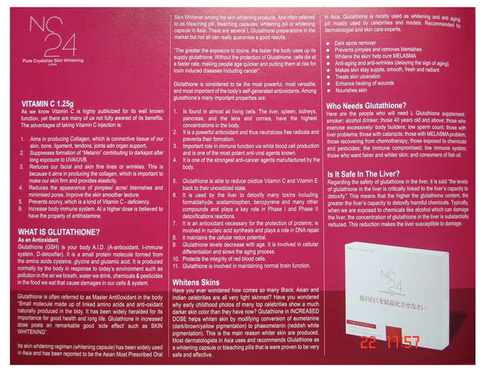 BEAUTY SECRETS BLOG: NC24 PURE CRYSTALIZE SKIN WHITENING