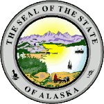 FLAGS AND COAT OF ARMS: USA,ALASKA STATE