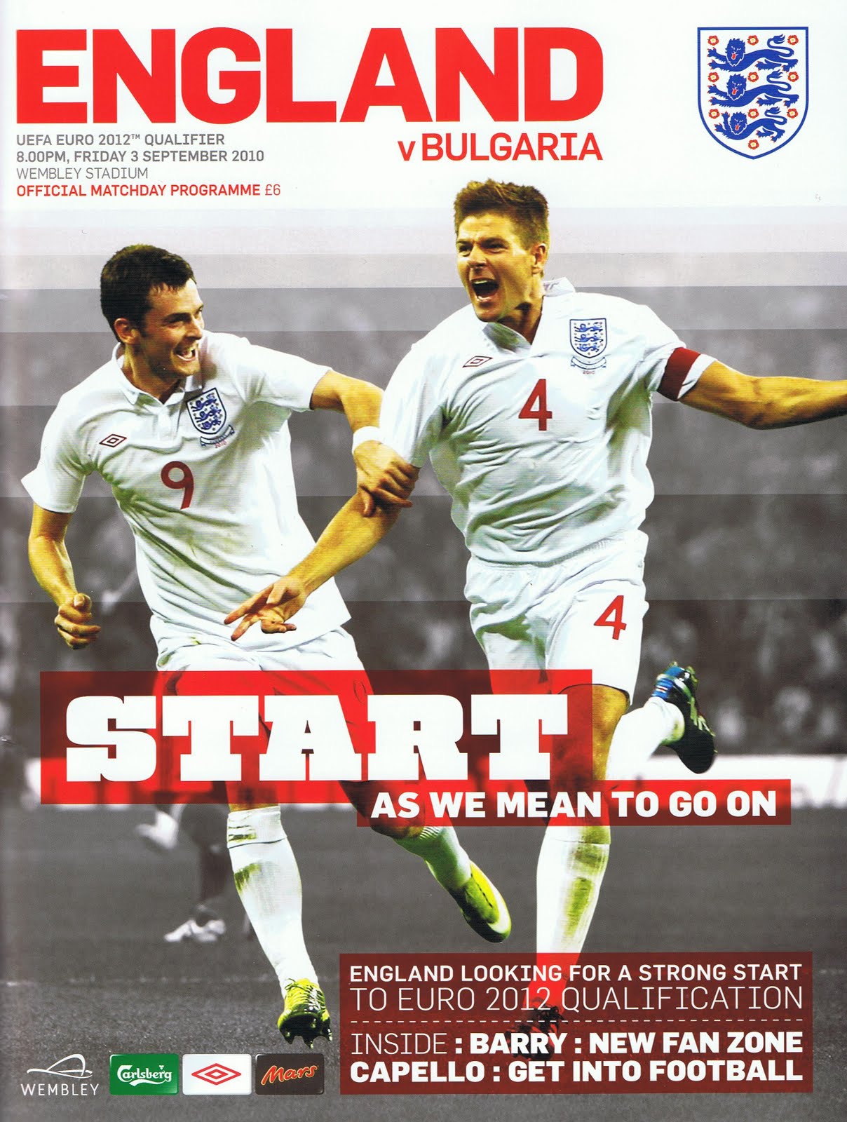 THE66POW: England 4 v Bulgaria 0 - Euro 2012 Qualifier