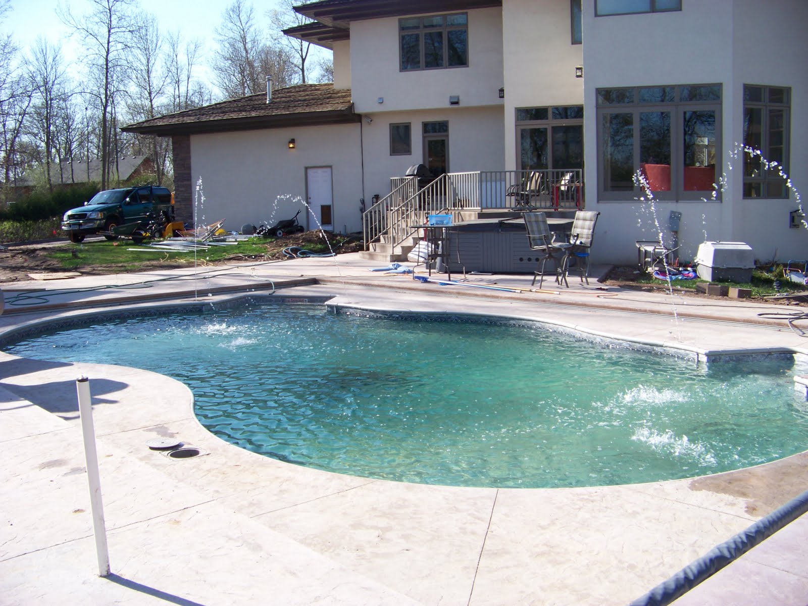 PENGUIN POOLS: Pool in a Pool cover with buddy seat, fountains, and G ...