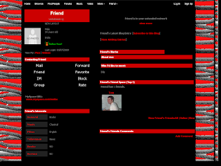Black and Red Default Myspace Layouts | Black Myspace Layouts