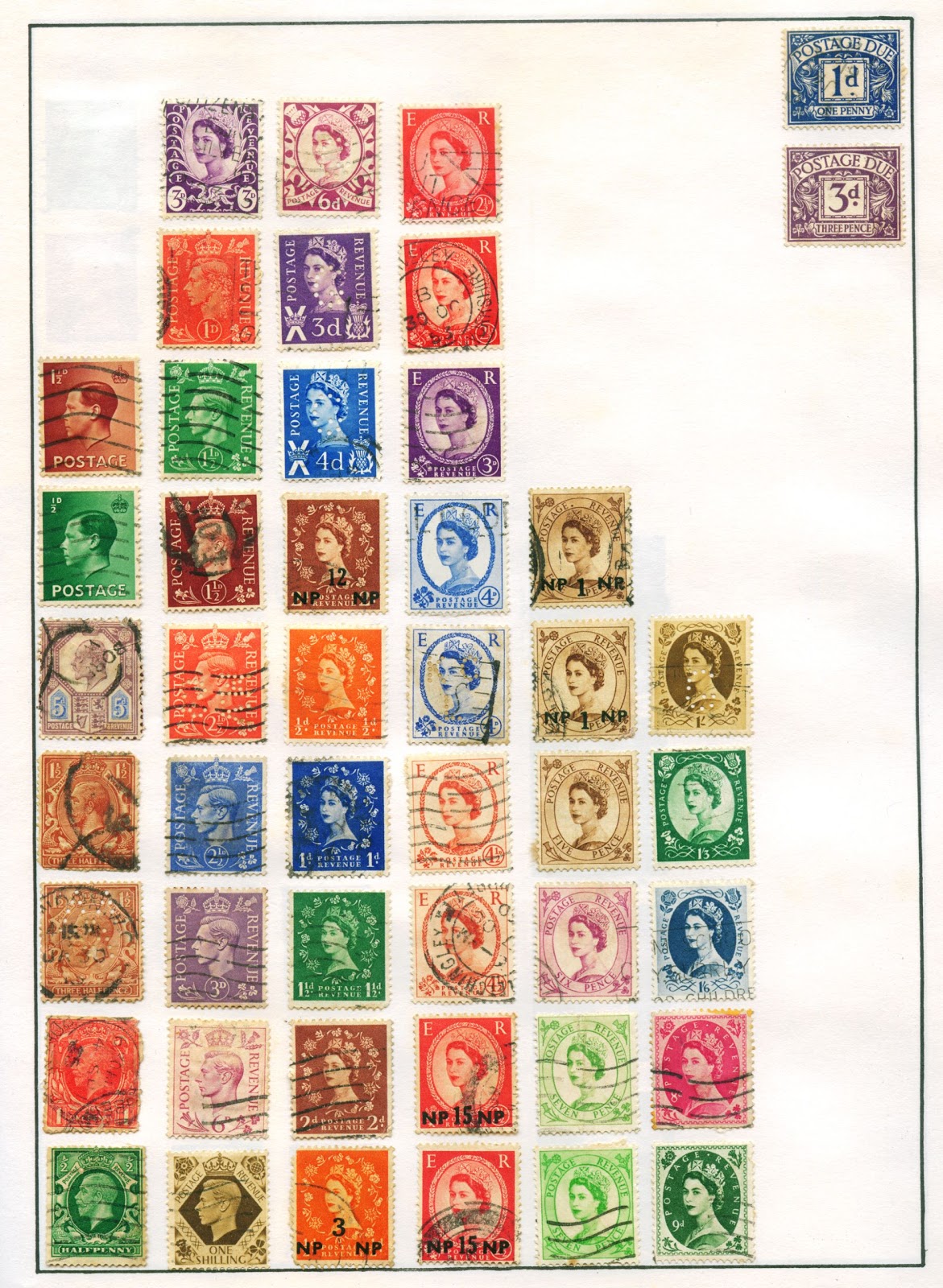 A page from my stamp album - England (Great Britain) ~ My Philatelic World