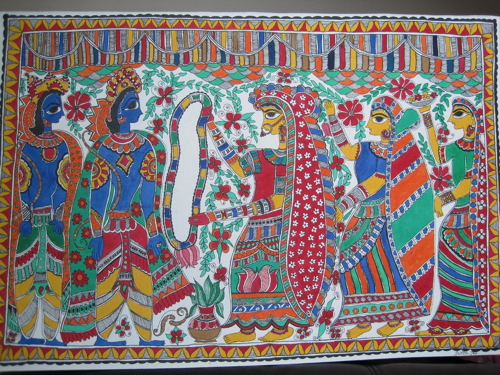 Mithila Painting - The Ancient Mystical Art: History of Mithila ...