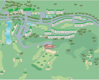 Franklin's Design Work: Mystic Dunes Golf Resort Map