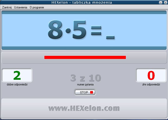 Netbooki w nauczaniu klas 1-3: HEXelon tabliczka mnozenia