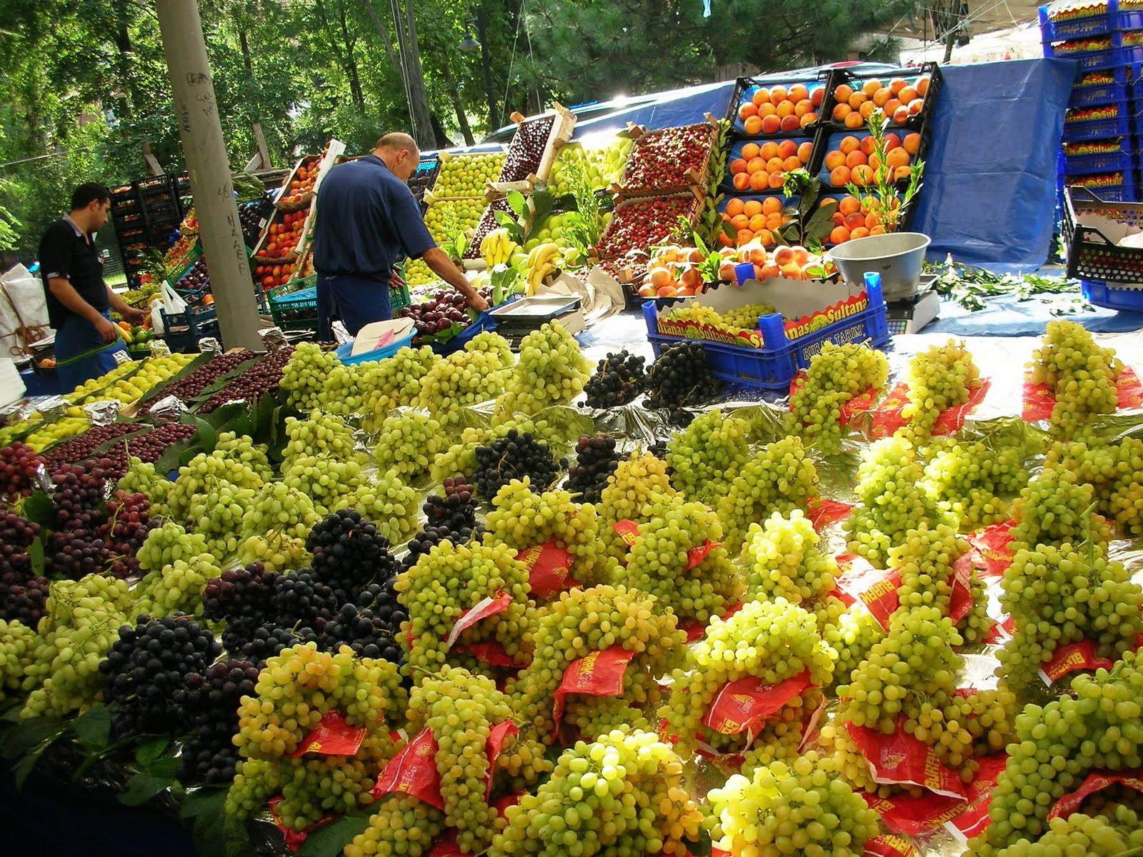 Turkish Fruit and Veg Market & Olive Salad with Vegetables and ...
