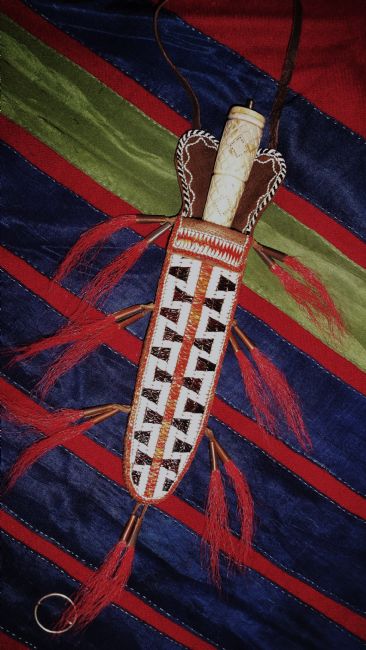 Contemporary Makers: Mike Taylor Quillled Sheath with Ken Hamilton Knife