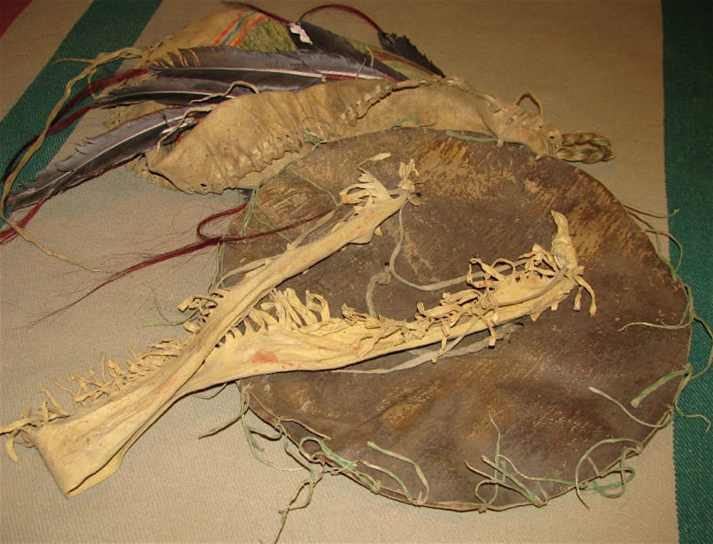 Contemporary Makers: Plains Painted Buffalo Hide Shield with Buckskin ...