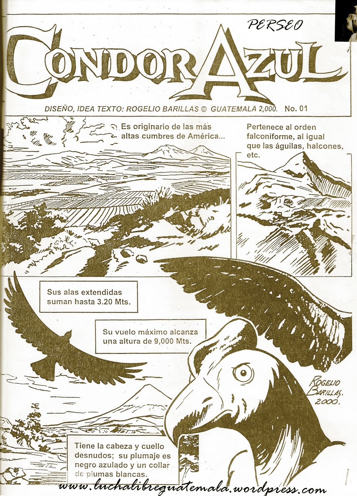 Sensacional de Luchas: Comic EL CONDOR AZUL