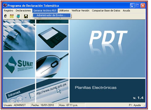 Uso del P.D.T: Uso del P.D.T