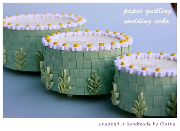 Claire's paper craft: Wedding Cake -paper quilling