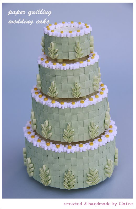 Claire's paper craft: Wedding Cake -paper quilling