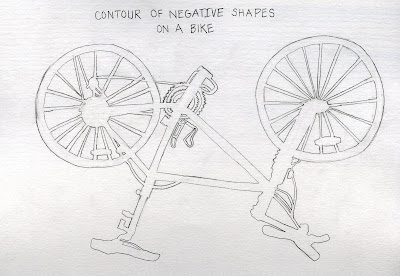 kristen sylvia: CONTOUR OF NEGATIVE SHAPES ON A BIKE