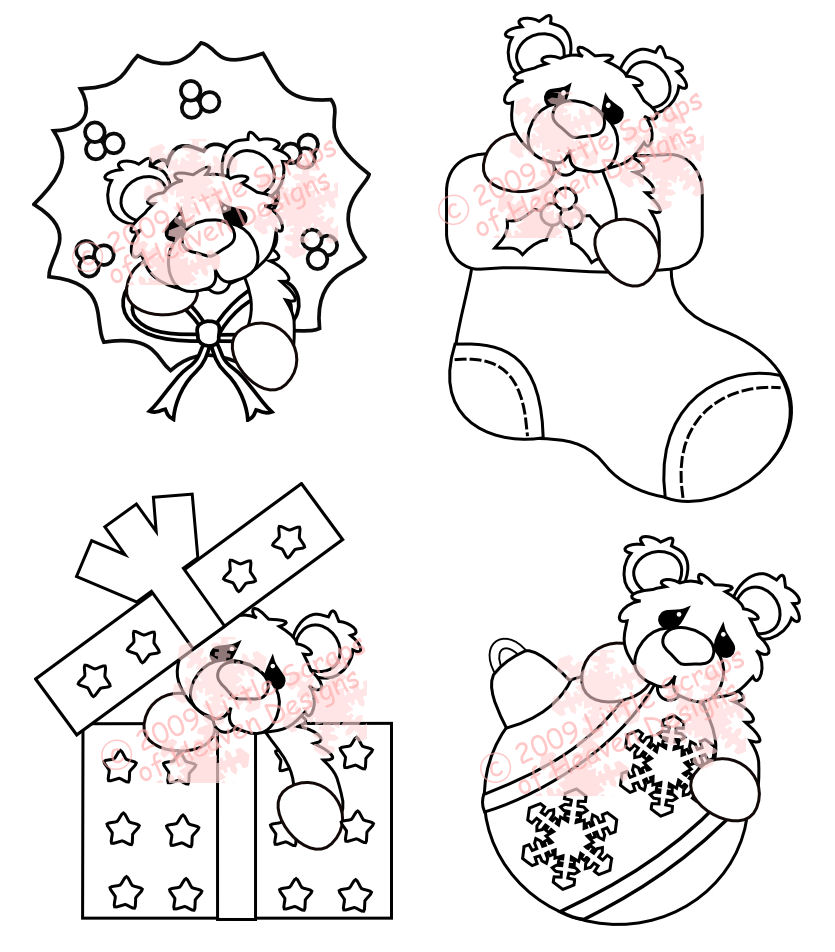 Little Scraps of Heaven Designs: Brand New Christmas Digi Stamps Set of ...