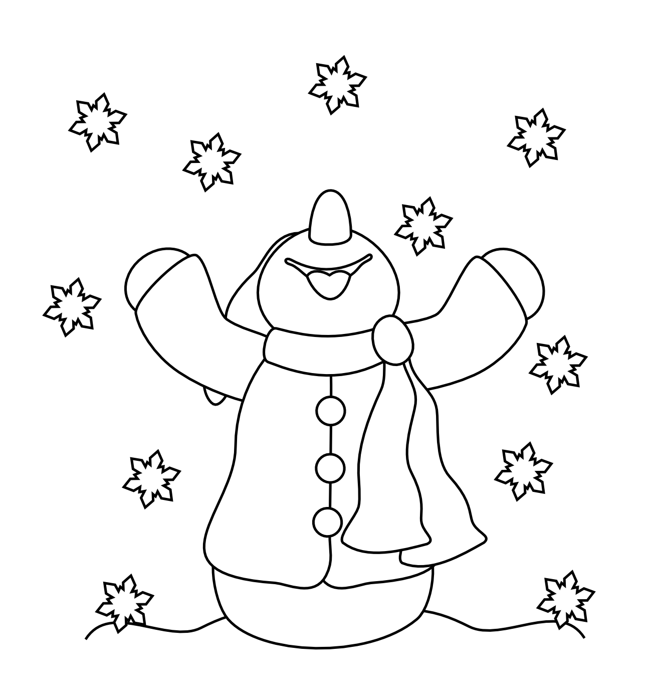 Little Scraps of Heaven Designs: Free Snowman Digi Stamp