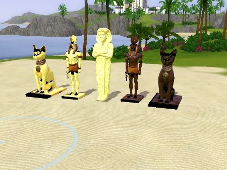 AstraSims3-everything for your Sims3: The Egyptian statues