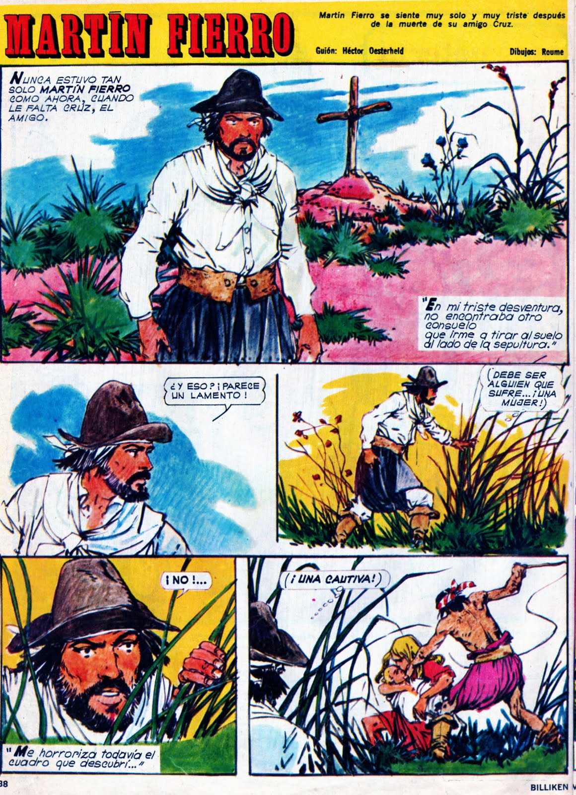 AQUELLOS COMICS: Billiken: Martin Fierro por Oesterheld y Roume