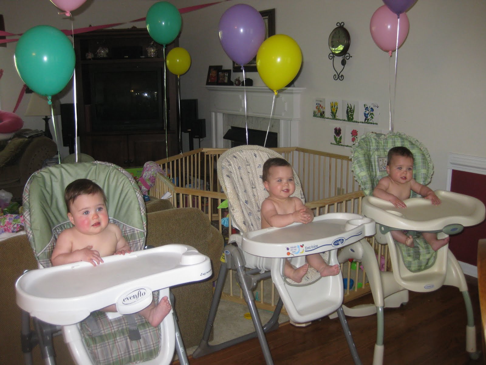 Grunewald Family: Triplet Cousins Birthday Party