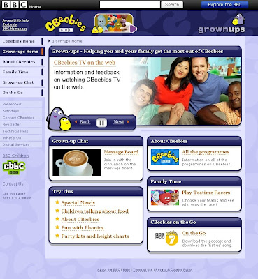 BBC Vision site launches: CBeebies Grown-ups