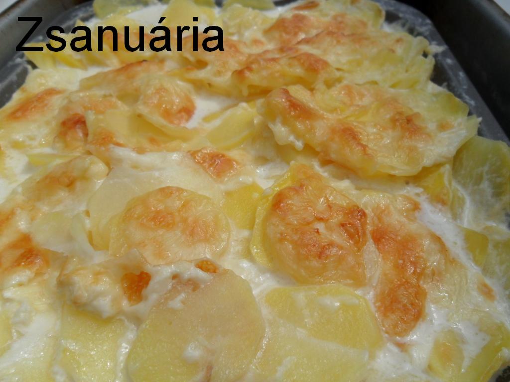 Zsanuária: Francia krumpli.... azaz Gratin Dauphinois
