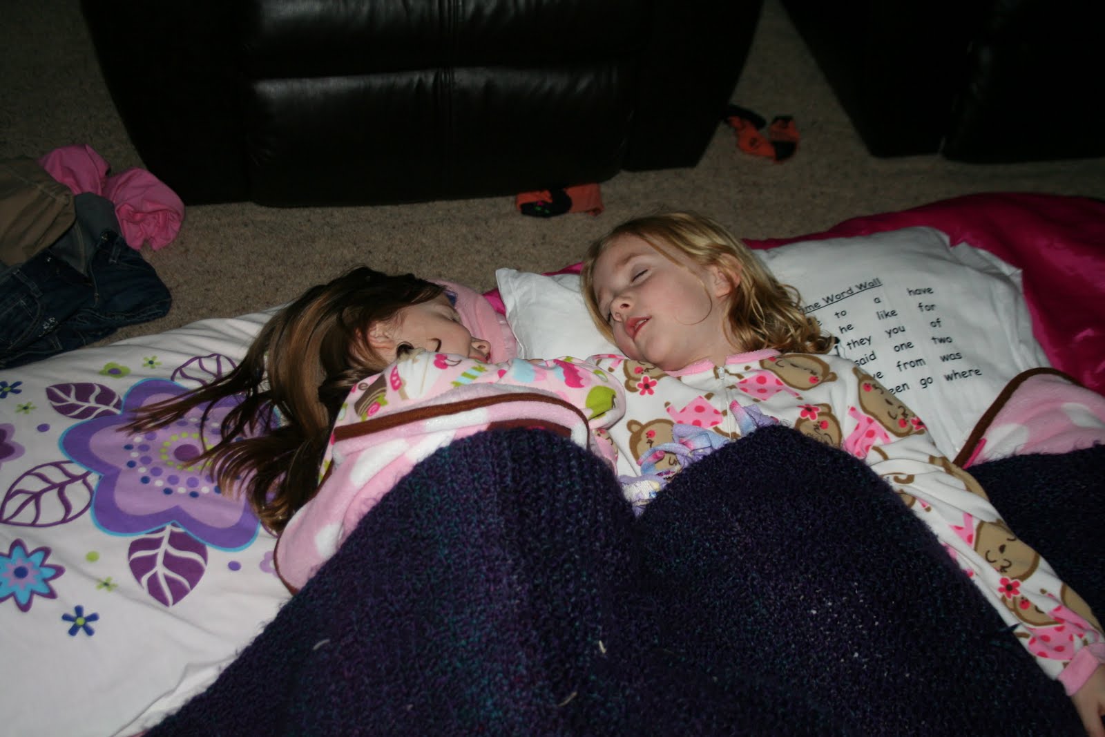 The Phillips Family ~ Mike, Michelle, Ali, Katie, and Lauren: Sleepover