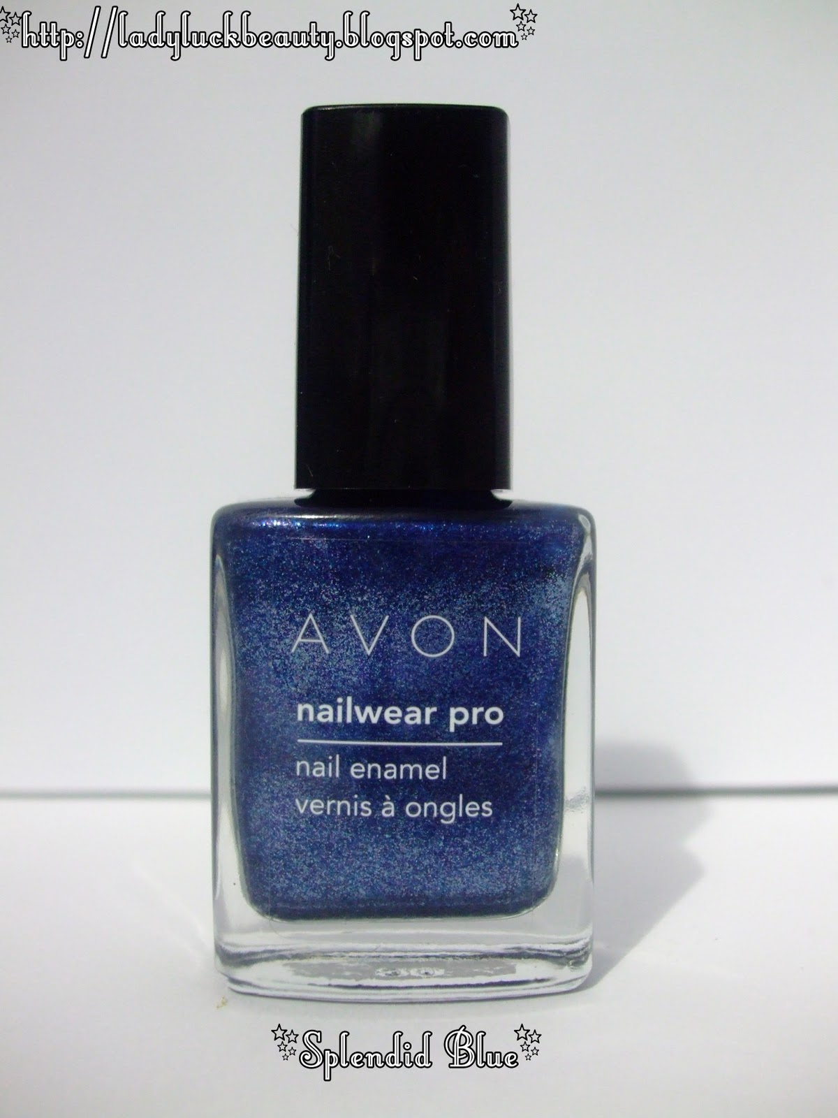 Avon Splendid Blue + Glitter Gradient | LadyLuck Beauty