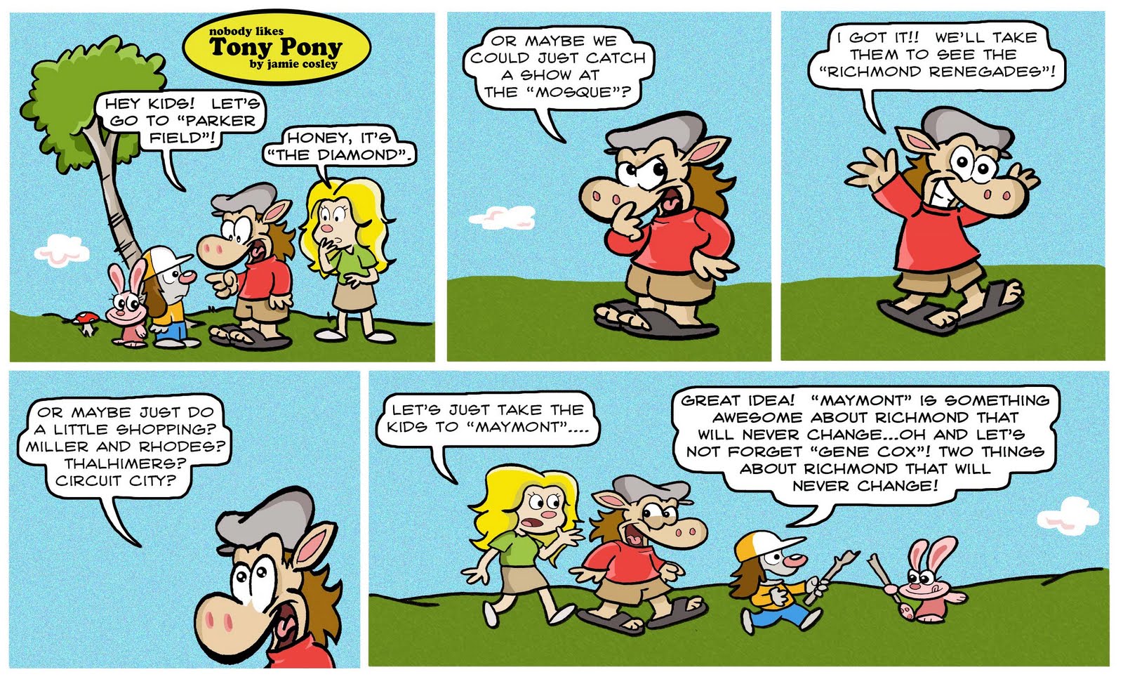 Nobody Likes Jamie Cosley: Style Weekly Comic Strip Issue