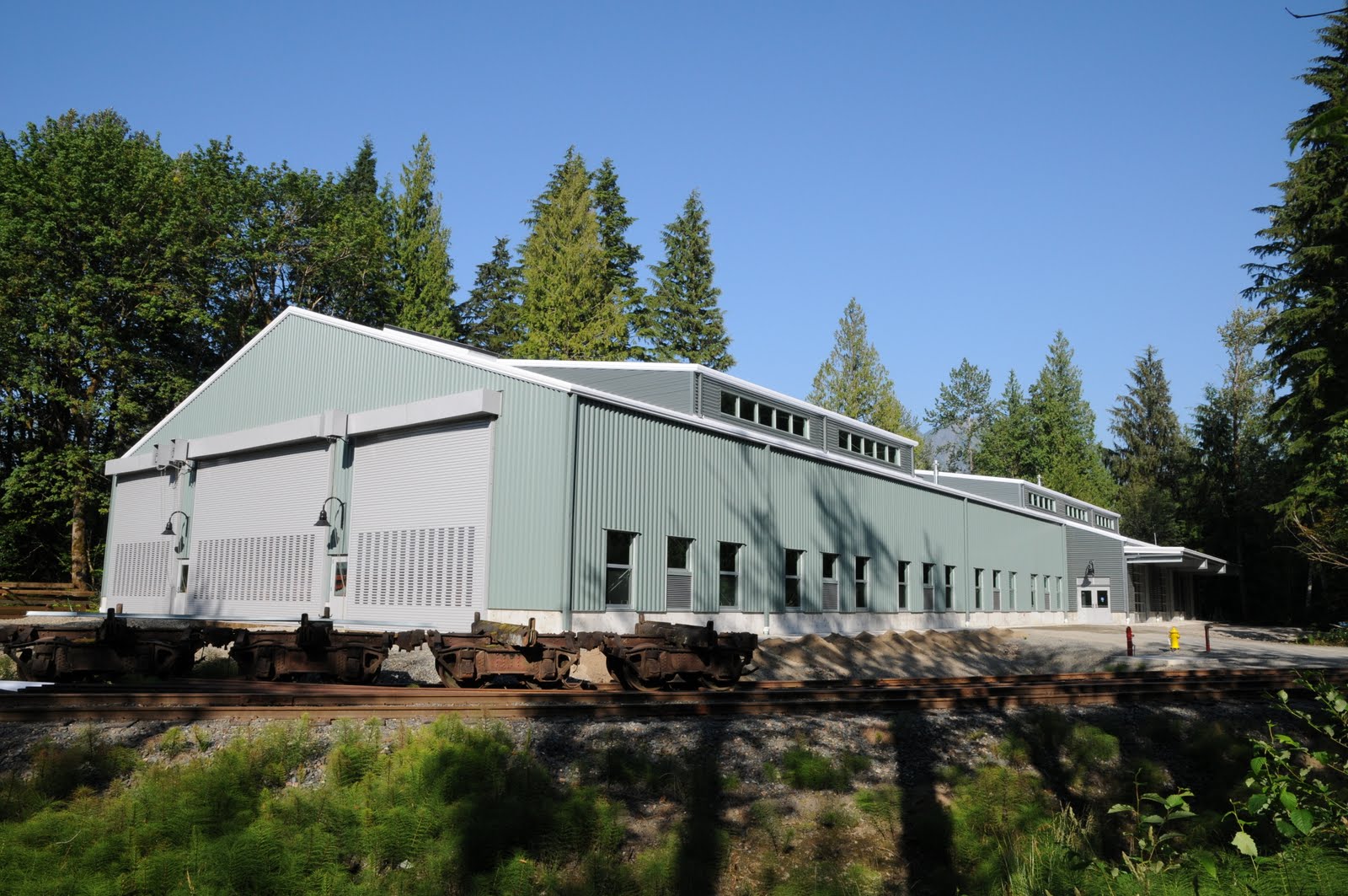 Northwest Railway Museum Blog: Train Shed substantial completion
