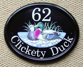 Pictorial House Signs from Yoursigns Ltd: House Address Sign with Ducks ...