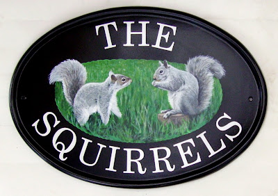 Pictorial House Signs from Yoursigns Ltd: House Name sign - The Squirrels