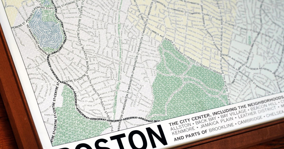 design inspiration: typographic maps
