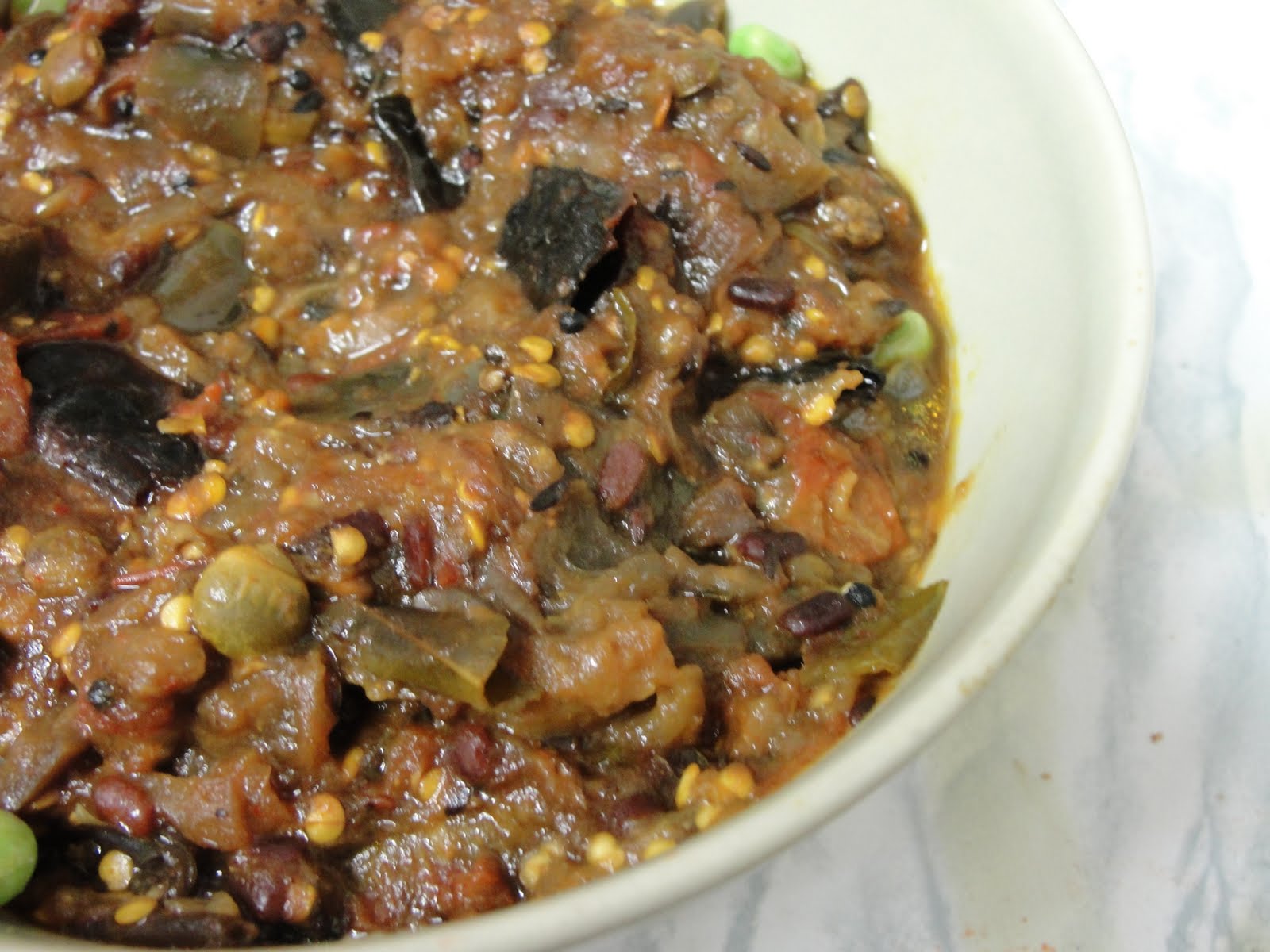 GayathriRaj - Heaven on a Spoon!!!: Vankai Batani Curry