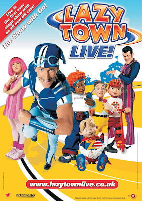 Retro Blog TV: LAZY TOWN LIVE! POSTER