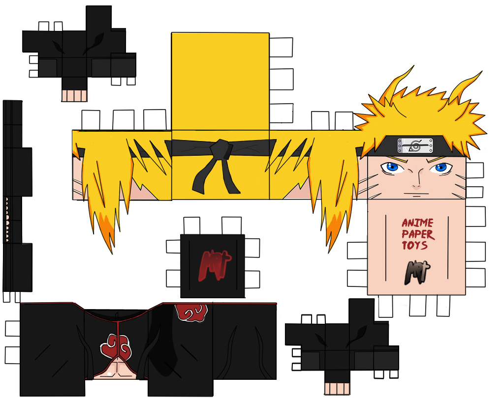 MangaPapercraft: naruto akatsuki