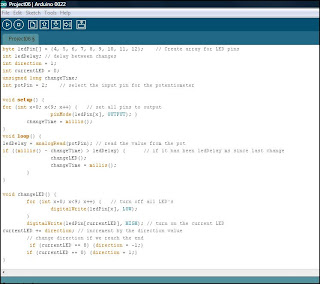 Hands On - Arduino: Project 6 - Interactive LED Chase Effect