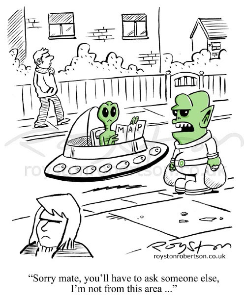 Ufo alien invasion comic strip - garetgirl