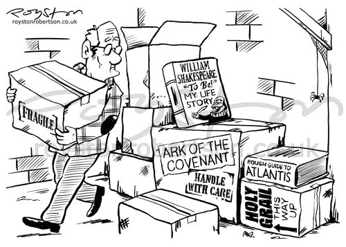 Royston Cartoons: Museum cartoon: Hidden treasures