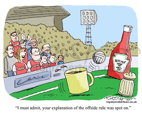 Royston Cartoons: Football cartoons: Bluffing it