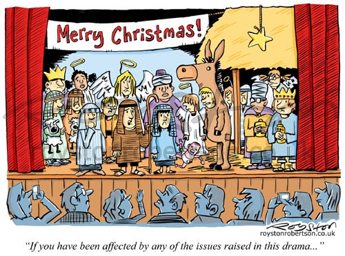Royston Cartoons: Cartoon advent calendar:Day 12. The nativity