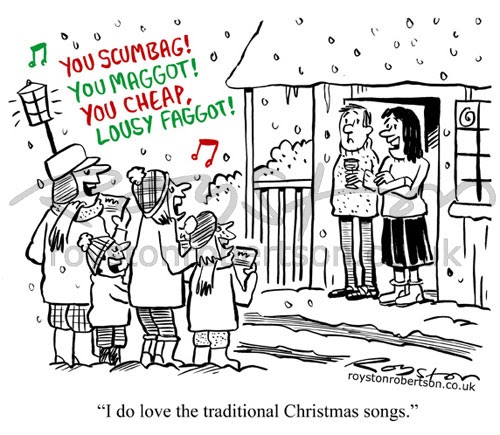 Royston Cartoons: Carol singers cartoon: A Christmas classic