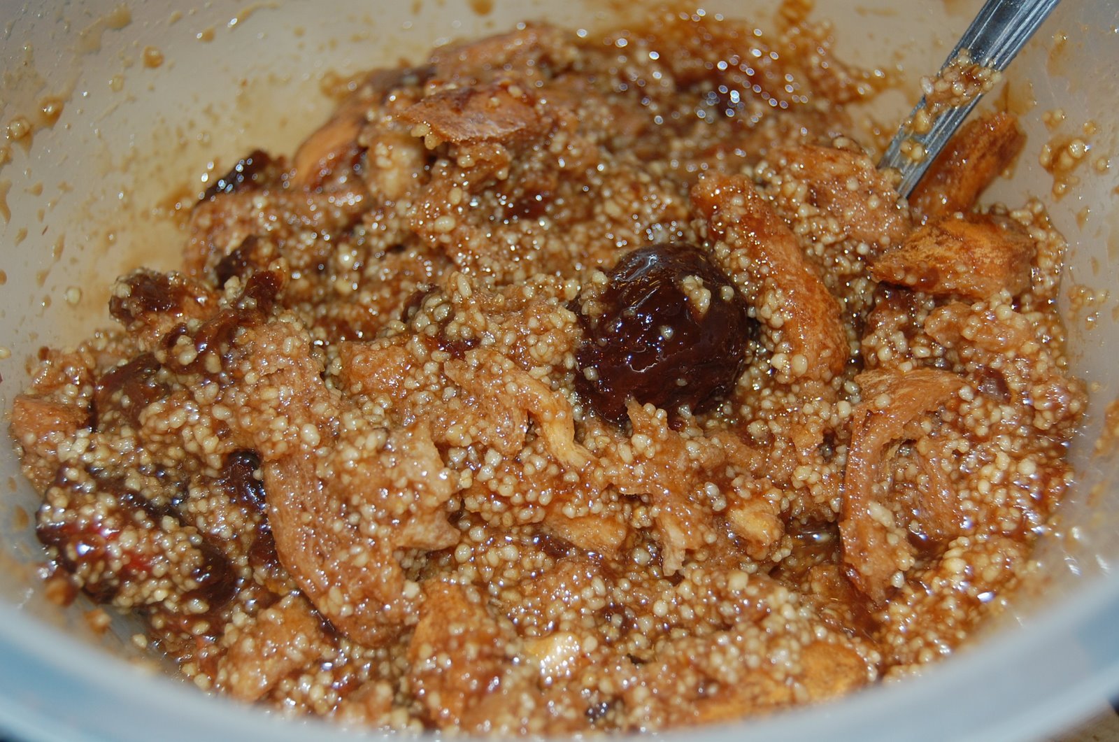 Chef Jeenas food recipes: Prune Pudding Recipe with Almond Crumble Top ...