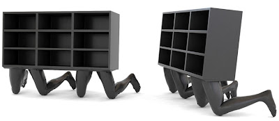 Bookshelf: Human bookcase