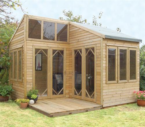 Shedworking: Byron Modular Summerhouse - Corner Office