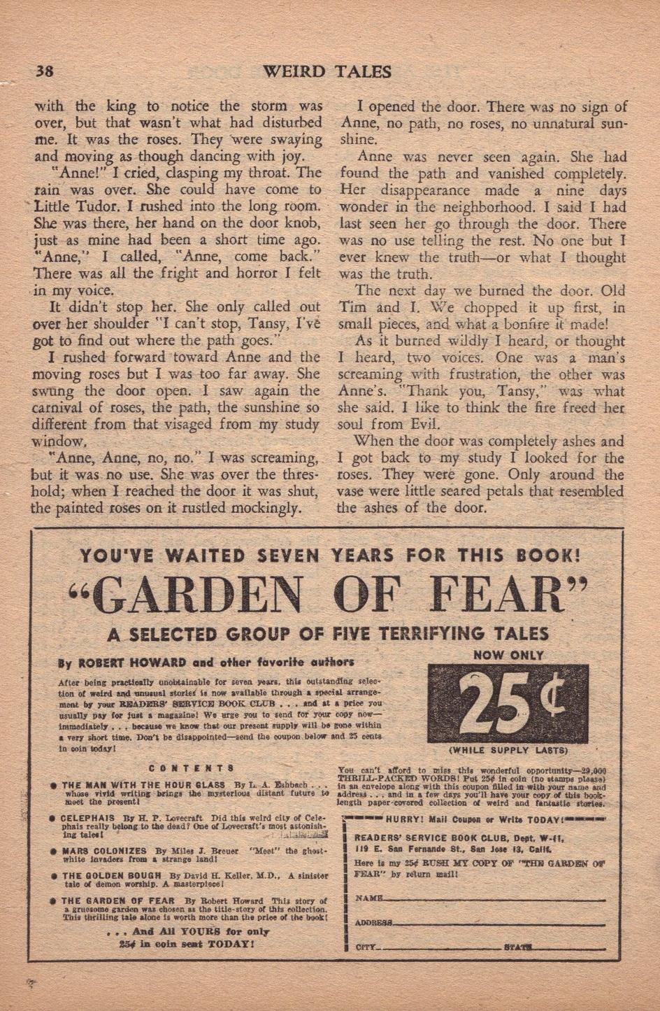 Two-Fisted Tales of True-Life Weird Romance!: The Artist and the Door ...