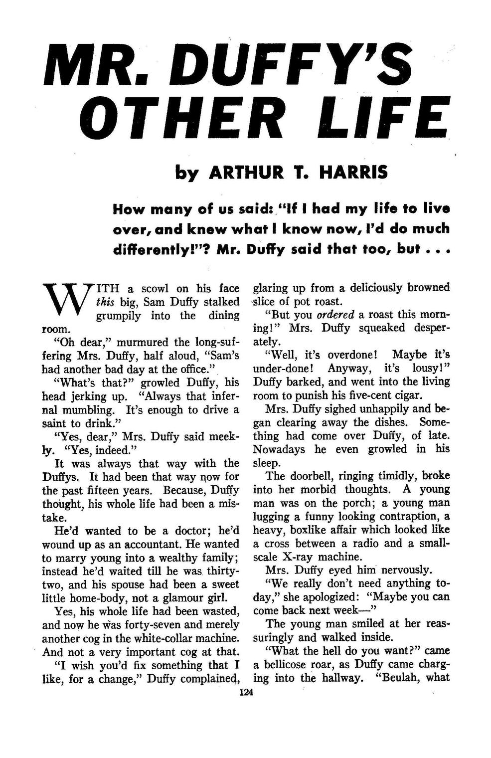 Two-Fisted Tales of True-Life Weird Romance!: Mr. Duffy's Other Life by ...